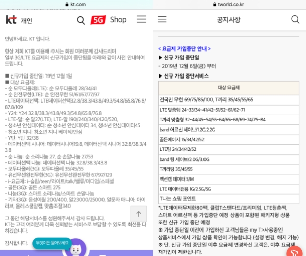 3G·LTE 요금제 축소, 알뜰폰으로 갈아탈까…
